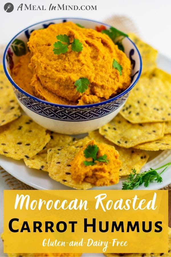 Moroccan Roasted Carrot Hummus - A Meal In Mind