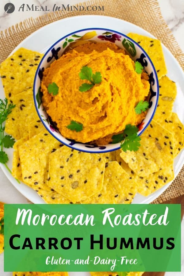 Moroccan Roasted Carrot Hummus - A Meal In Mind